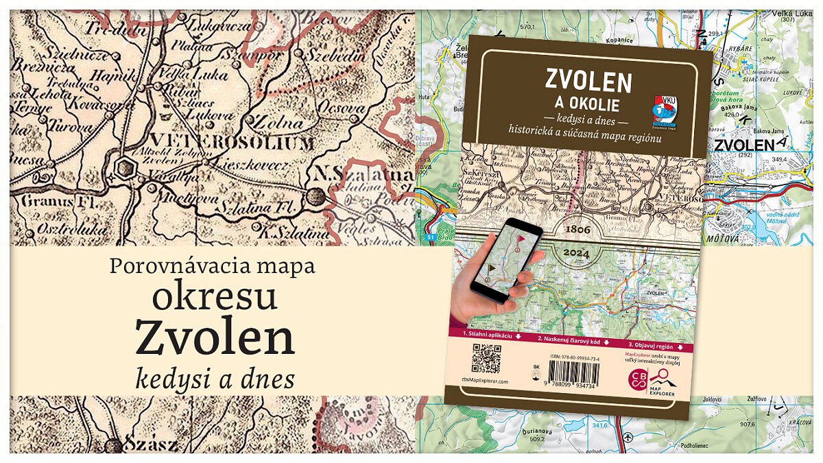 Vydali unikátnu mapu: História a súčasnosť Zvolena v minulosti a dnes